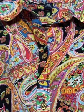 Chaps | Tops | Chaps Multicolor Paisley Buttondown Blouse | Poshmark